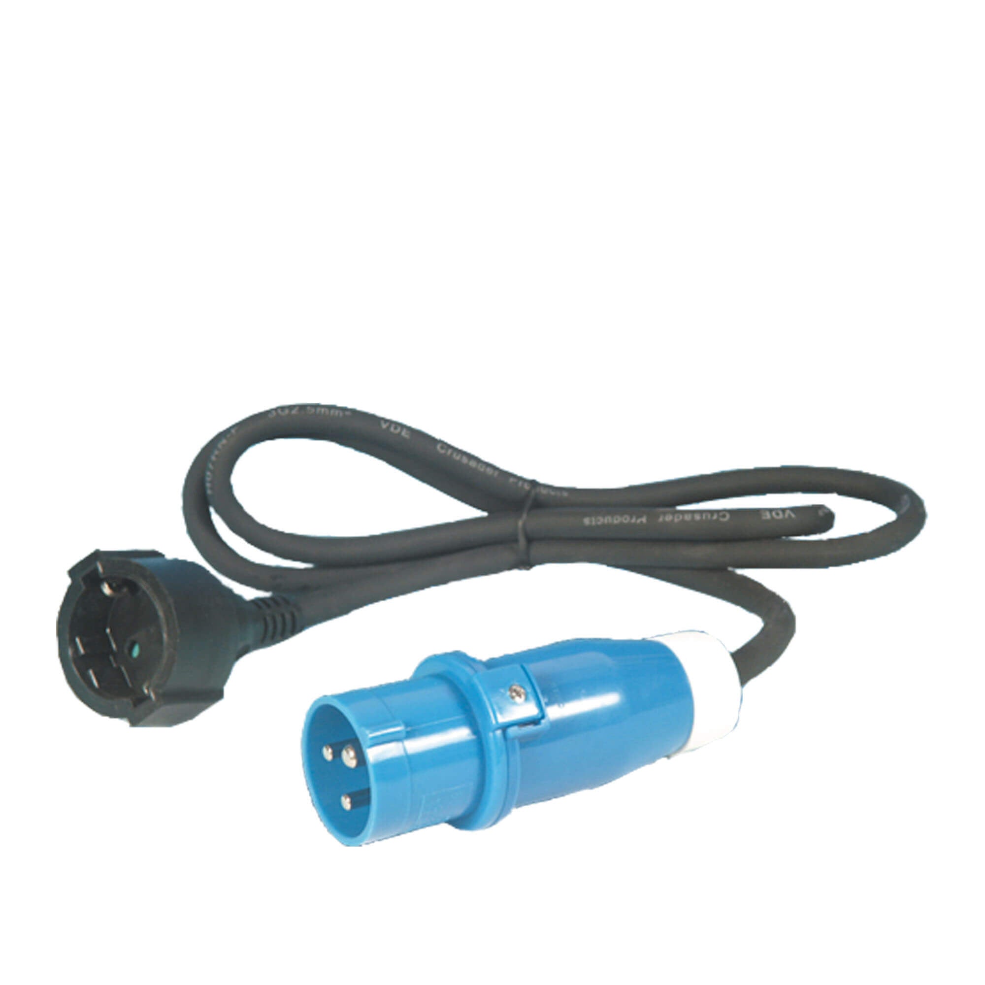 Adapter cable 1.5 meters 3x 2.5mm² with CEE plug and Schuko counter pl ...